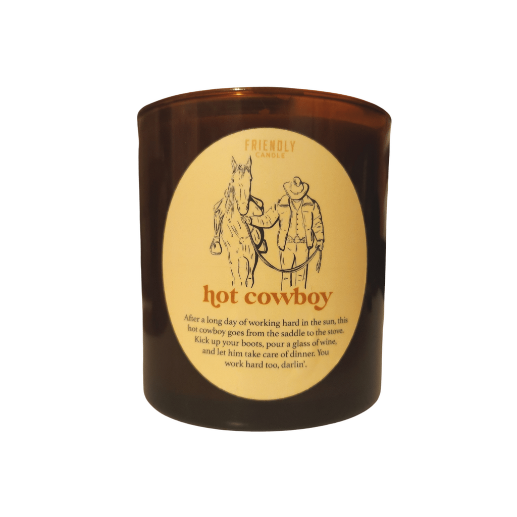 Hot Cowboy Soy Candle – Friendly Candle
